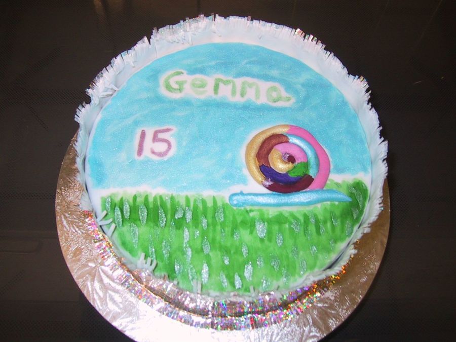 Snail Birthday Cake - CakeCentral.com