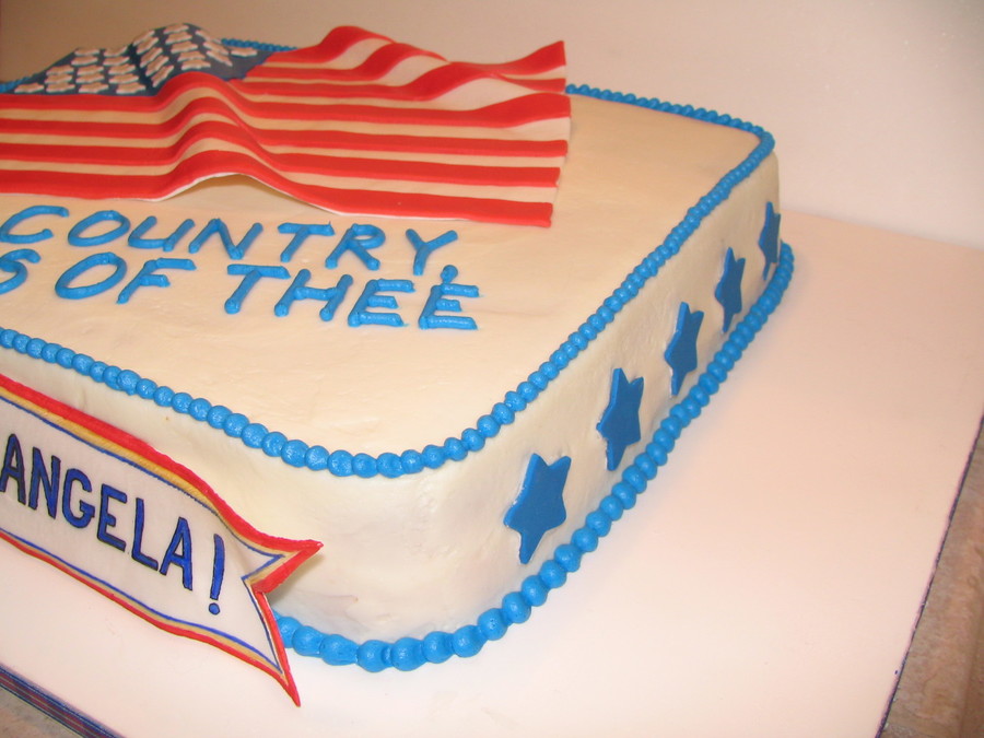 Citizenship Cake - CakeCentral.com