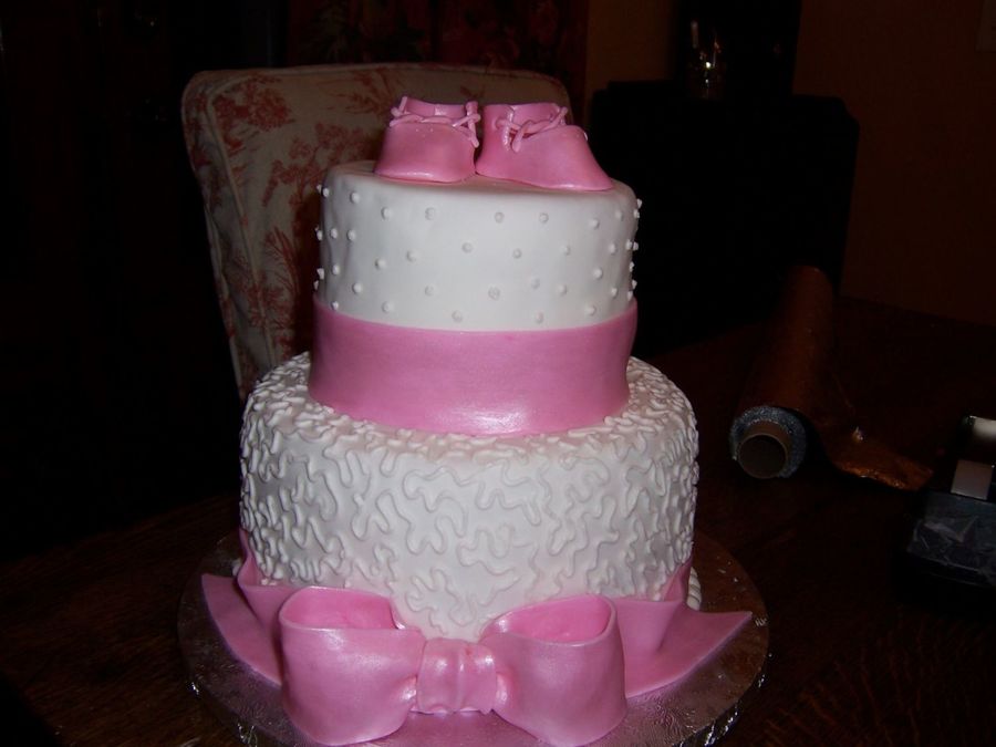 Girl Baby Shower Booties - CakeCentral.com