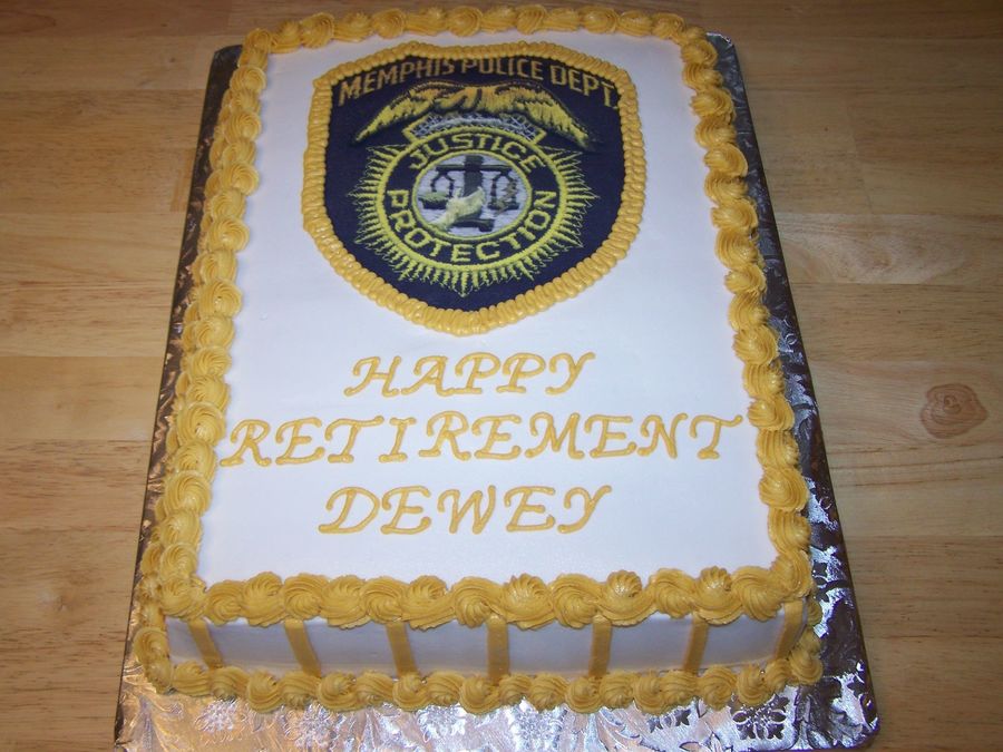 Police Cheif Retirement - CakeCentral.com