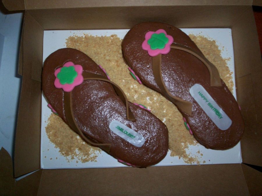 Chocolate Flip Flops - CakeCentral.com