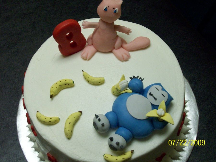 Pokemon-Mew And Snorlax - CakeCentral.com