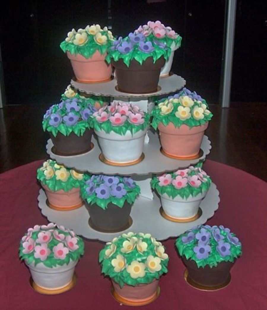 Flower Pots - CakeCentral.com