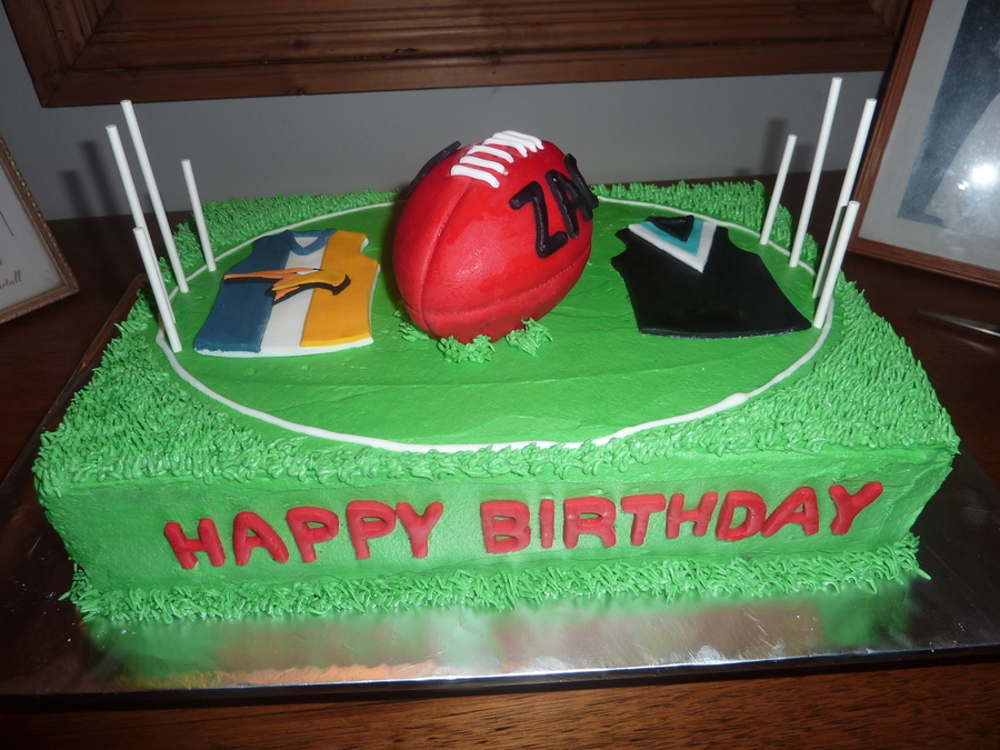 Aussie Rules Footy - CakeCentral.com