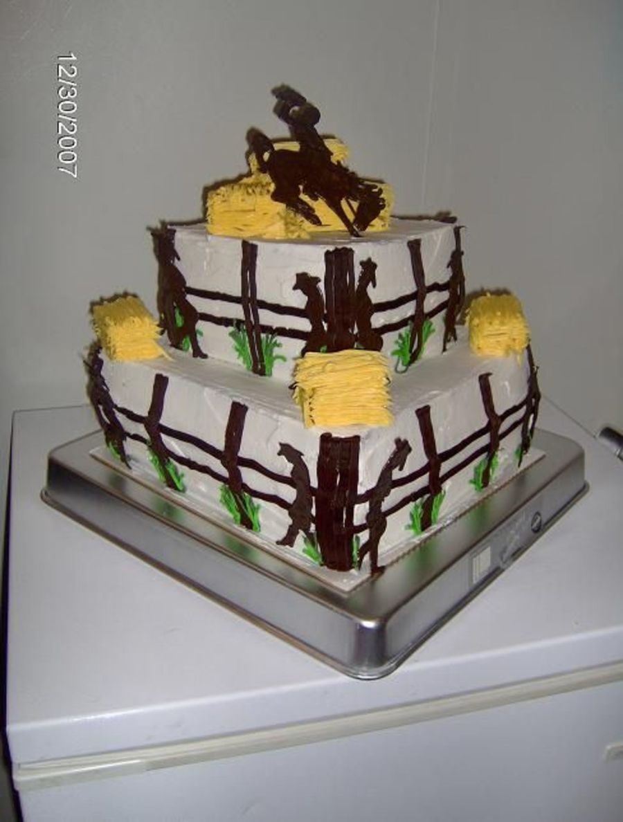 Country Wedding Cake - CakeCentral.com