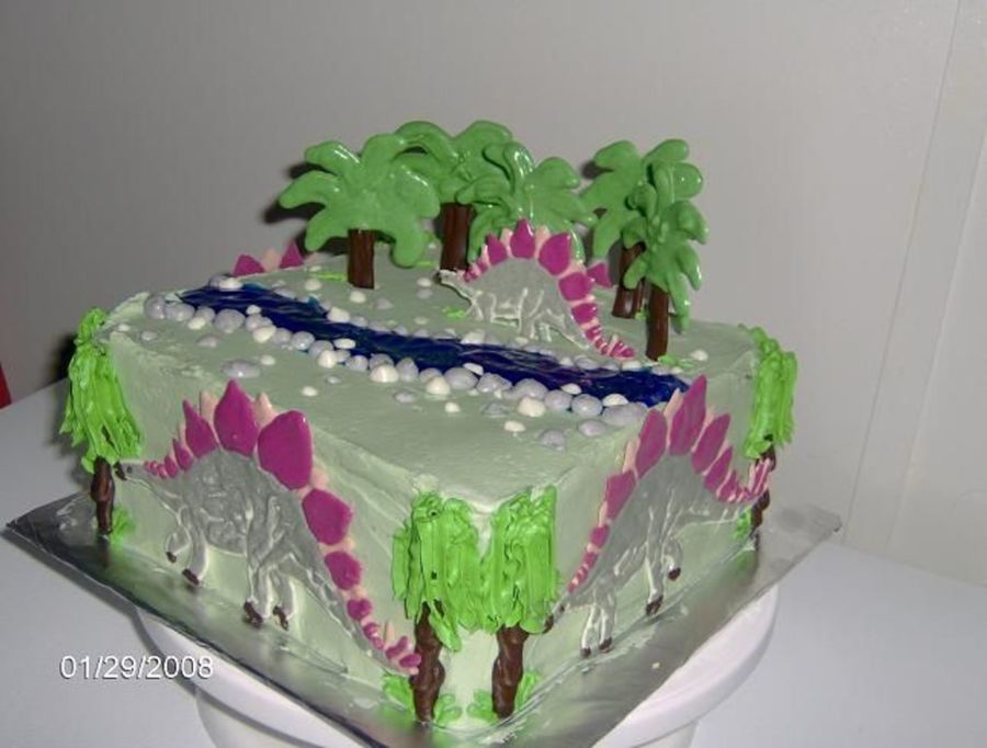 Stegosaurus Birthday Cake - CakeCentral.com