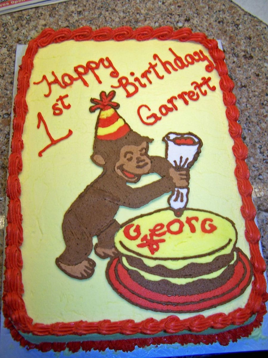 Curious George Cake - CakeCentral.com