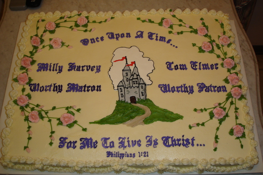 Eastern Star Installation - CakeCentral.com