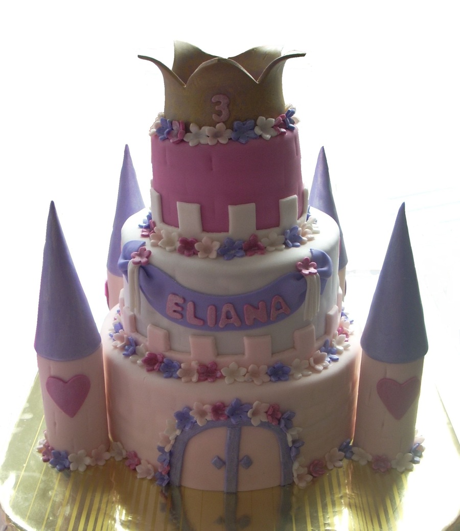 Pink And Purple Castle - CakeCentral.com
