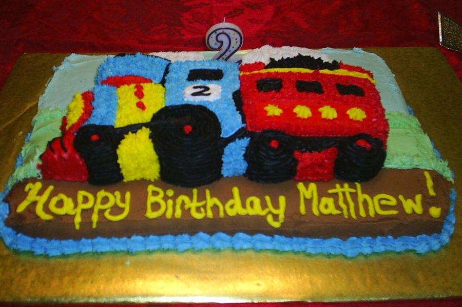 Wilton Train Cake - CakeCentral.com