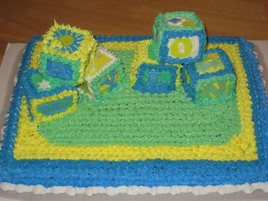 Baby Blocks Cake - CakeCentral.com
