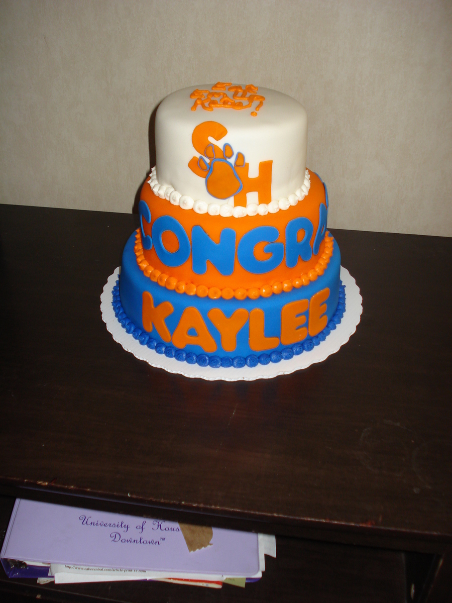 Shsu Grad Cake - CakeCentral.com