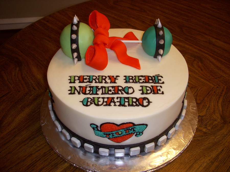 Goth Baby Shower - CakeCentral.com