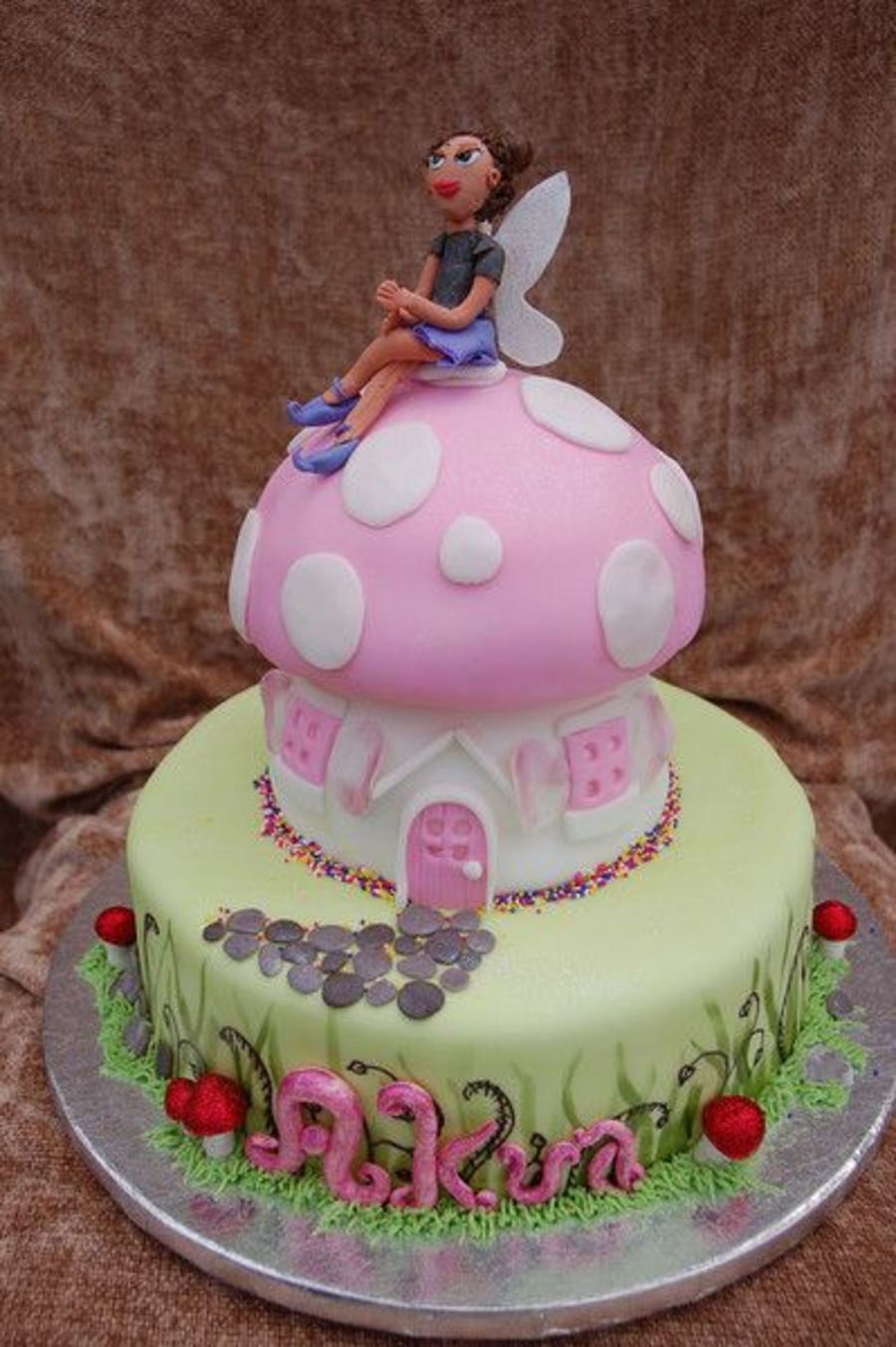 Akua's 5Th Birthday--Bratz Pixies Theme - CakeCentral.com