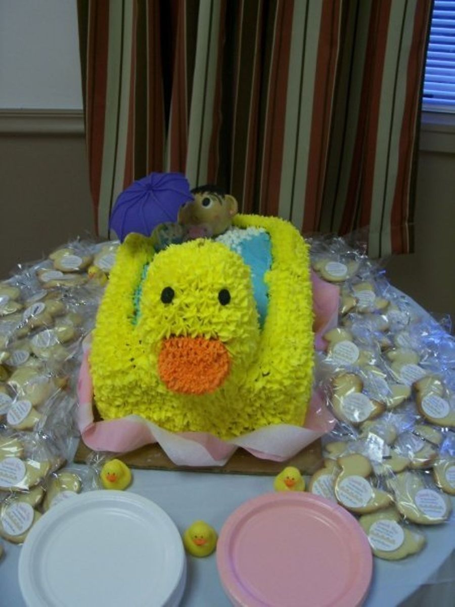 Rubber Ducky Bath Tub Cake - CakeCentral.com