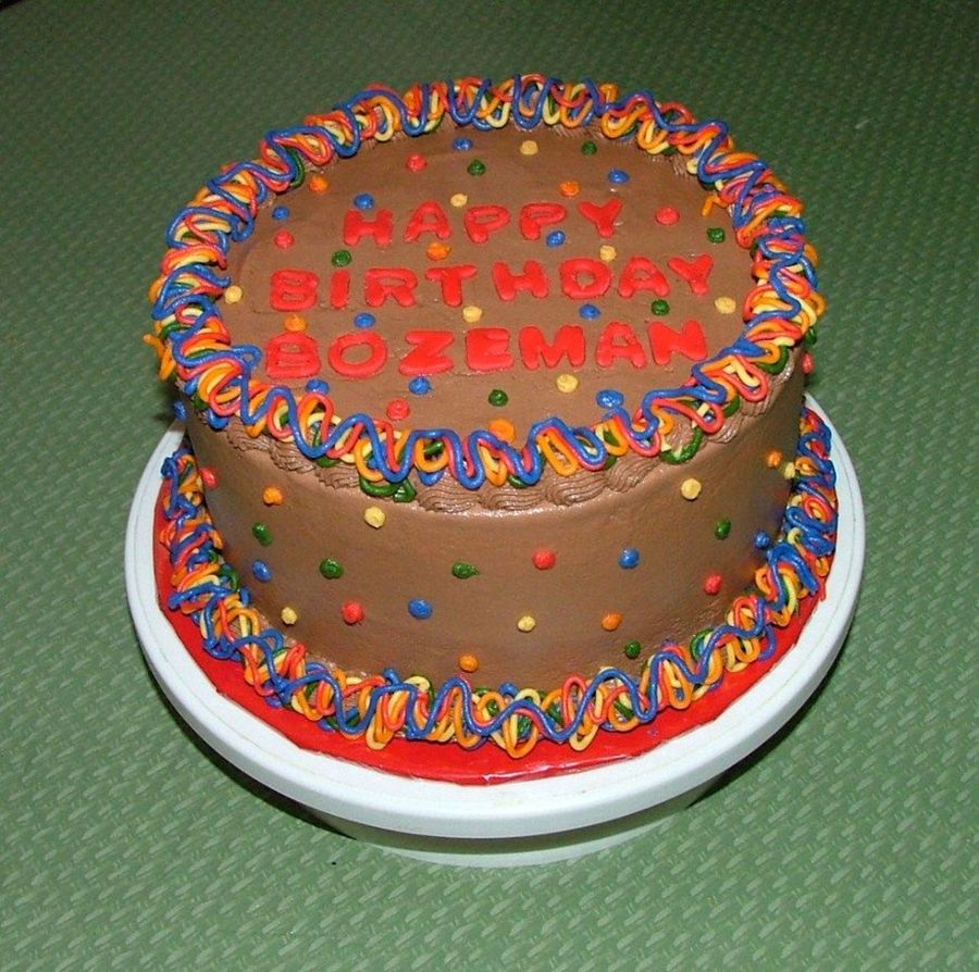 Just A Simple Birthday Cake For Man - CakeCentral.com