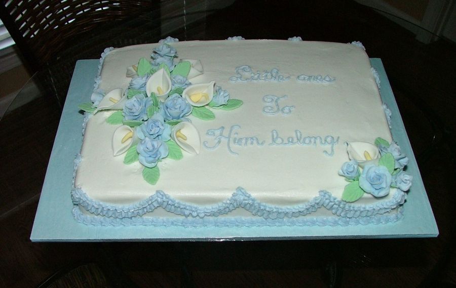 Baby Dedication - CakeCentral.com