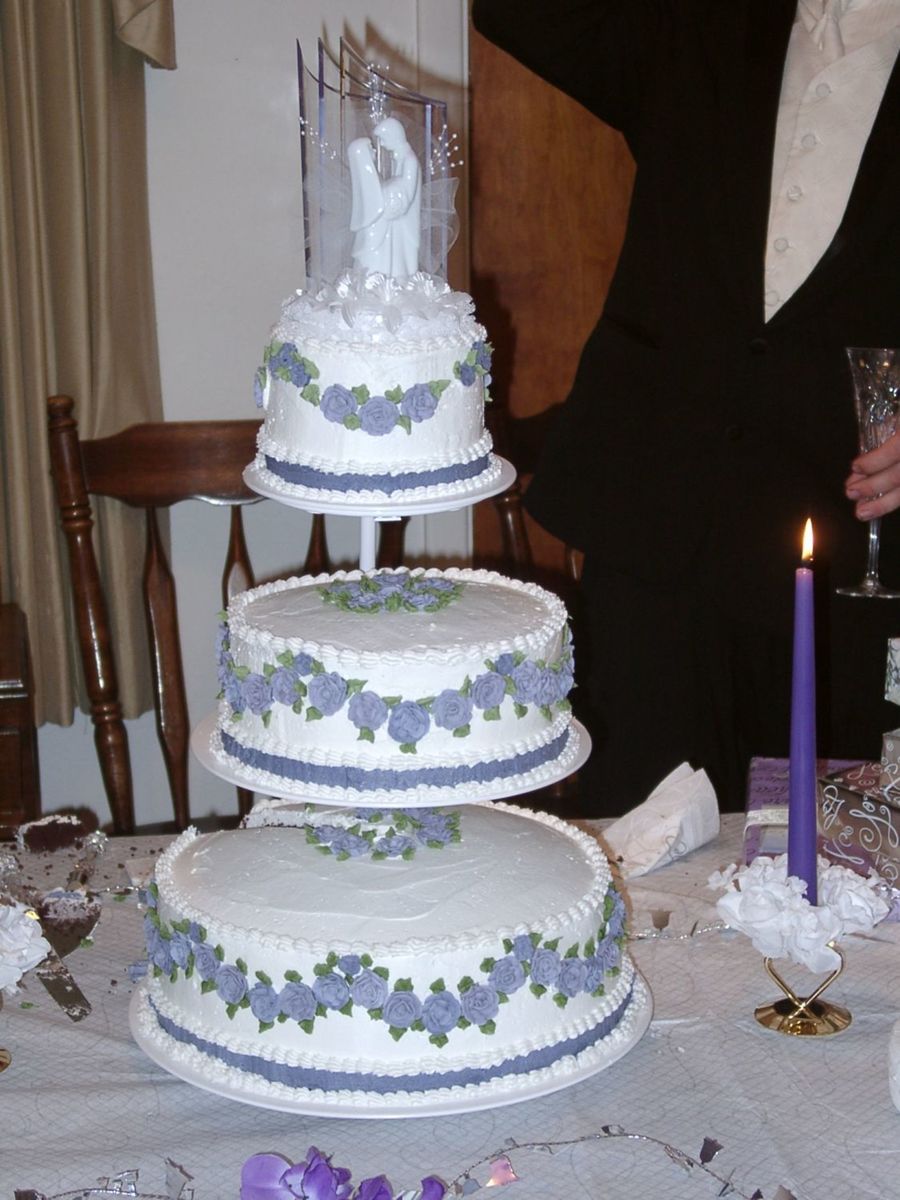 Second Wedding Cake - CakeCentral.com