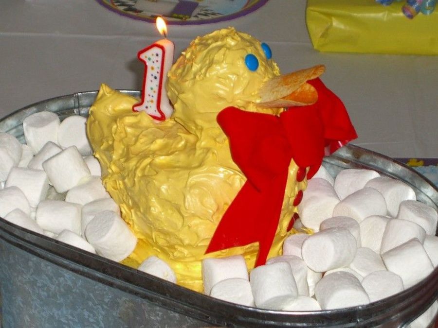 Rubber Duck In A Bubble Bath - CakeCentral.com