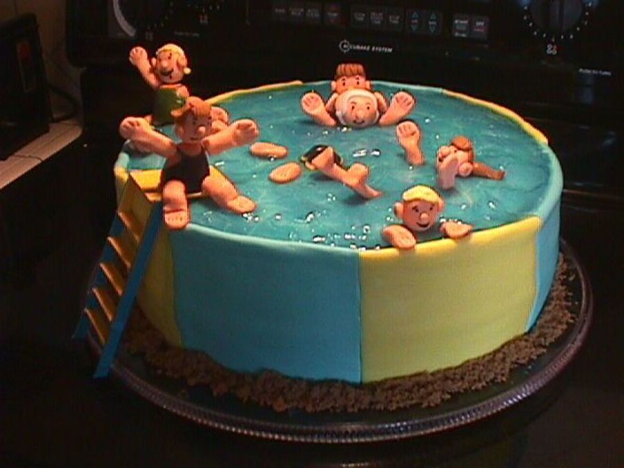 Swimming Pool Cake - CakeCentral.com