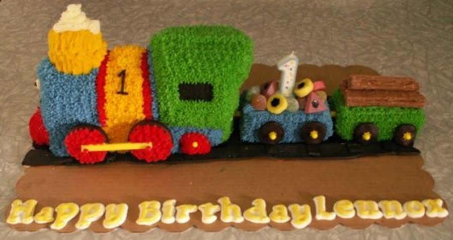 Lennox's 1St Birthday Cake - CakeCentral.com