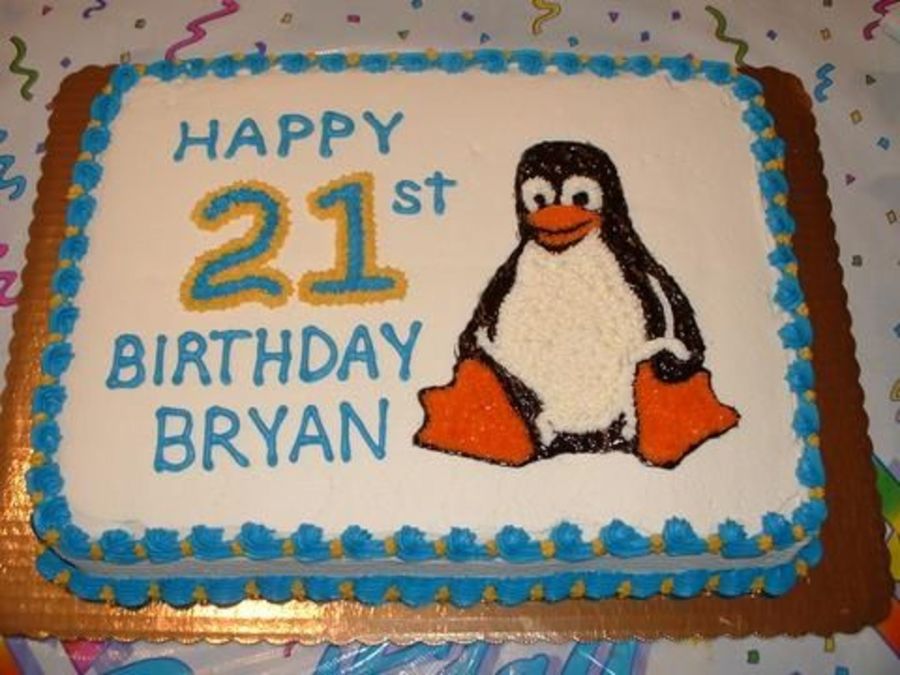 Linux Birthday Cake - CakeCentral.com