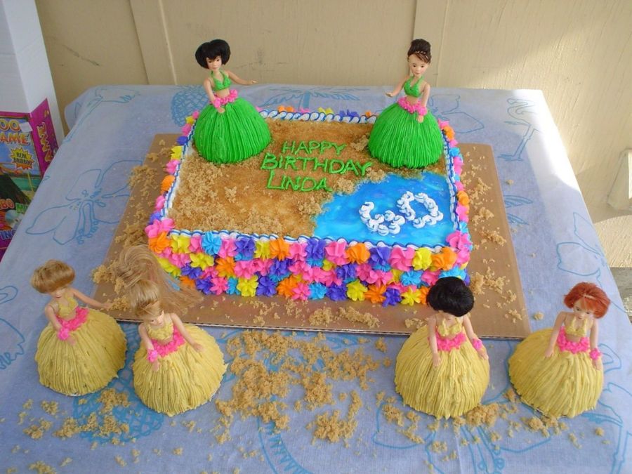 Hula Girl Cake - CakeCentral.com