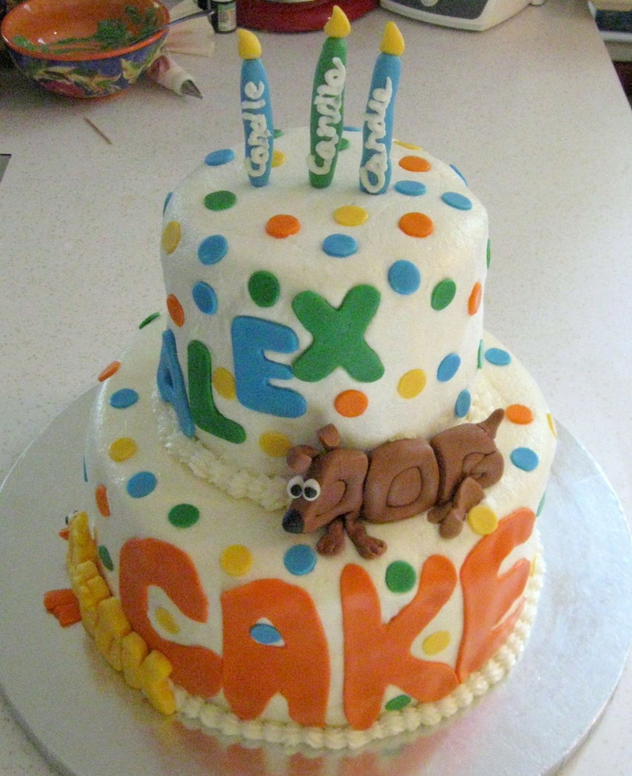 Word World Birthday Cake - CakeCentral.com