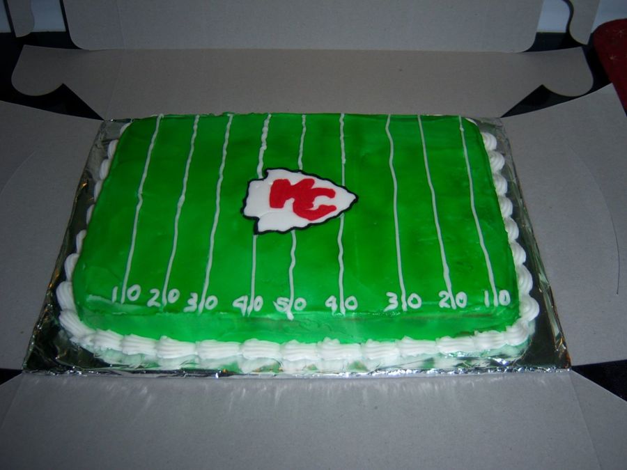 Cheifs Football Field - CakeCentral.com