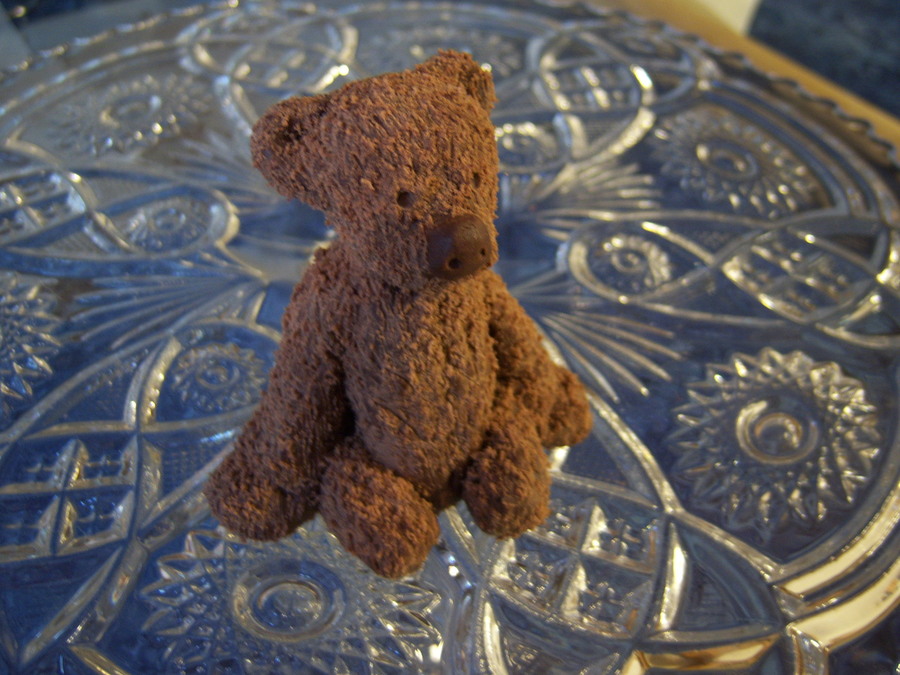 Chocolate Teddy Bear - CakeCentral.com