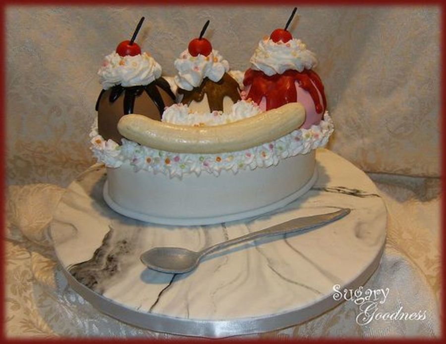 Banana Split - CakeCentral.com