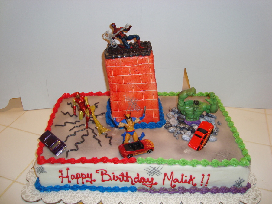 Marvel Heroes Cake - CakeCentral.com