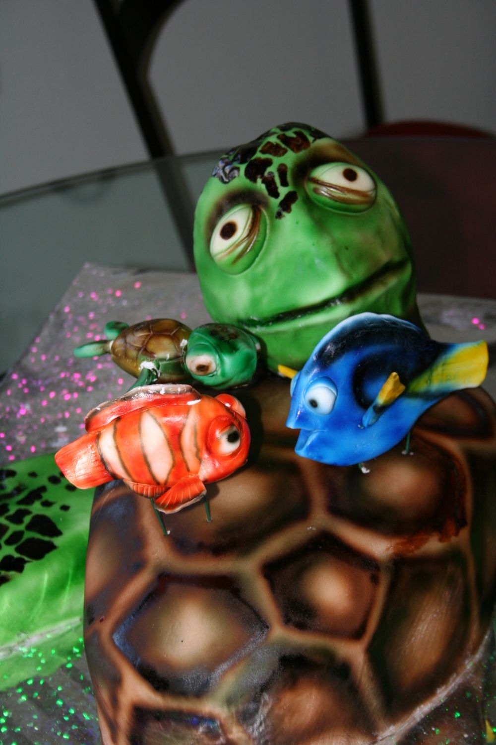 Finding Nemo, Crush, Marlin, Dory And Squirt - CakeCentral.com