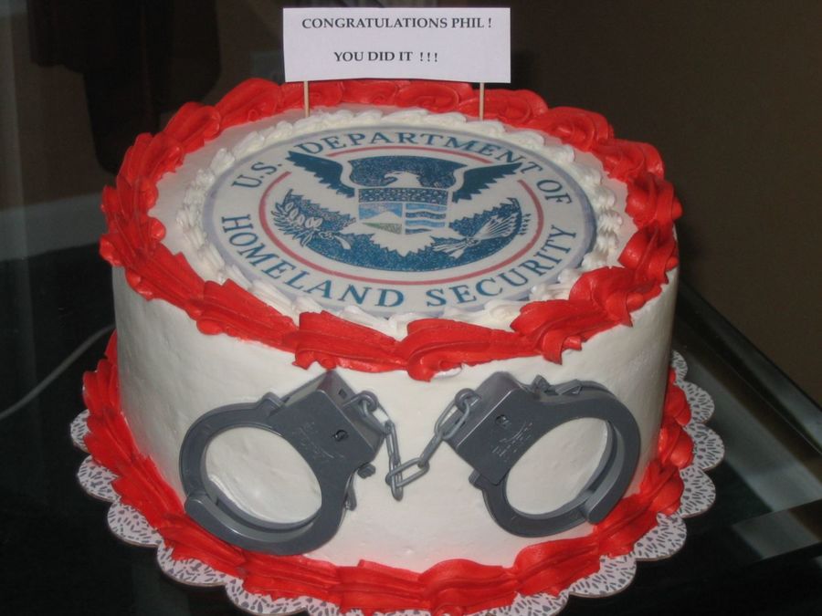 Homeland Security Graduation Cake - CakeCentral.com