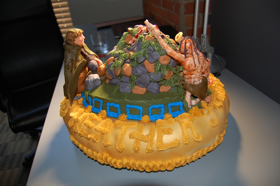 Lord Of The Rings With Sam And Gollum - CakeCentral.com