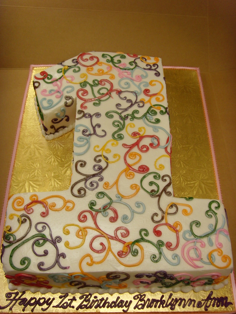 Number One Cut Out - CakeCentral.com