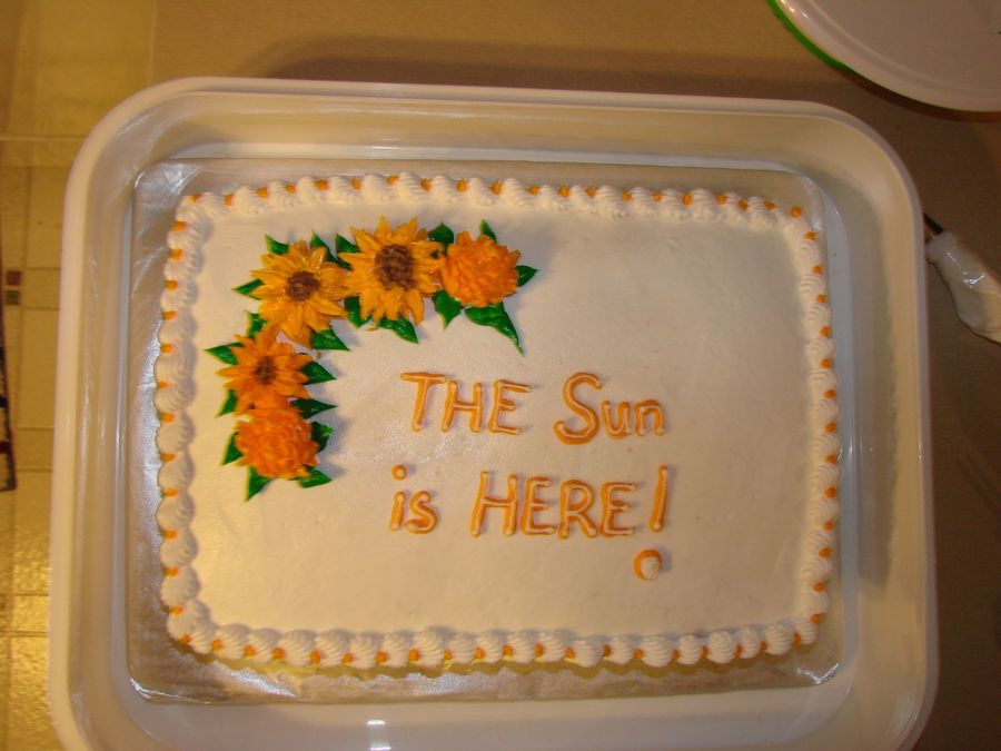 Sunflower - CakeCentral.com