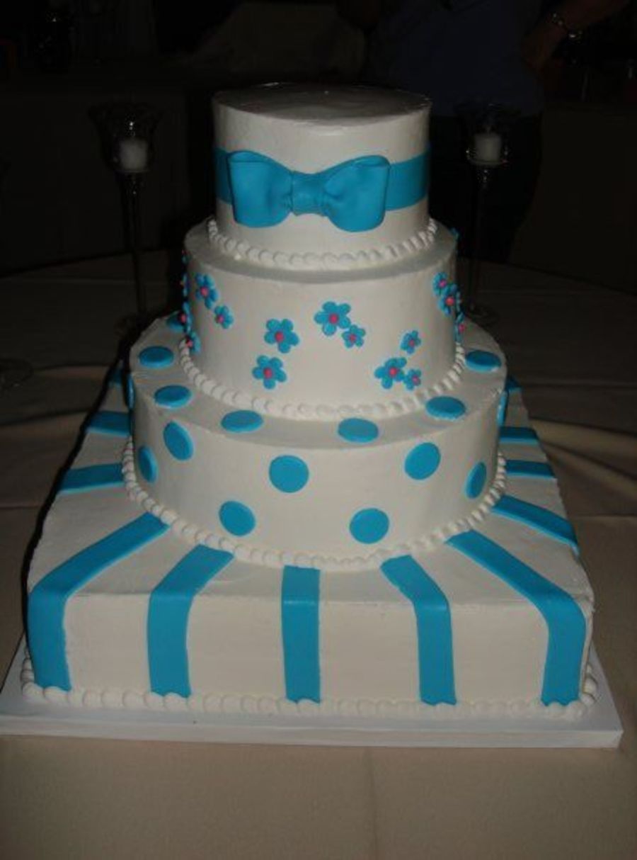 Wedding Cake With Some Fondant - CakeCentral.com