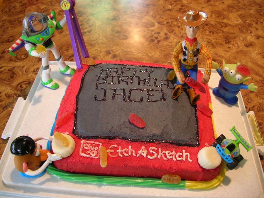 Toy Story Etch-A-Sketch Cake - CakeCentral.com