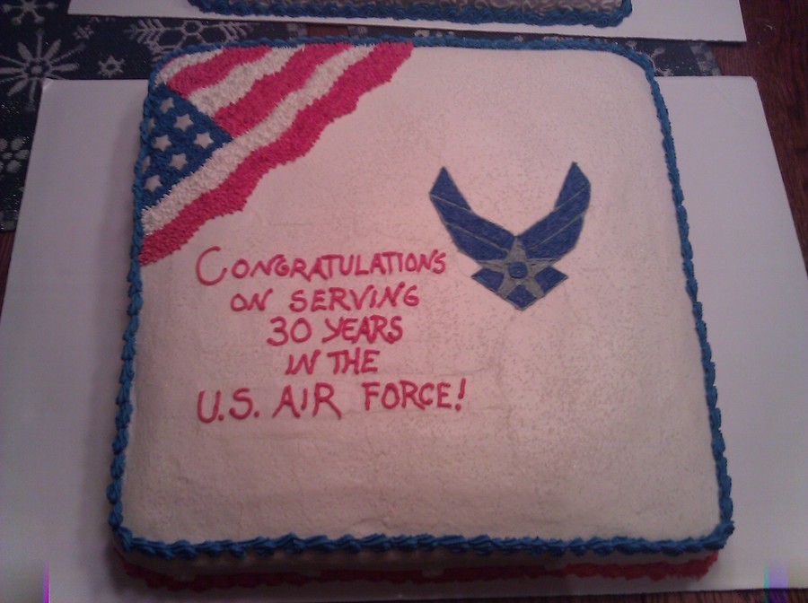 U.s. Air Force Retirement Cake - CakeCentral.com