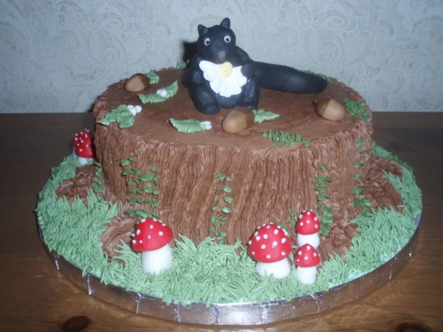 Stump Cake For My Son's Birthday - CakeCentral.com