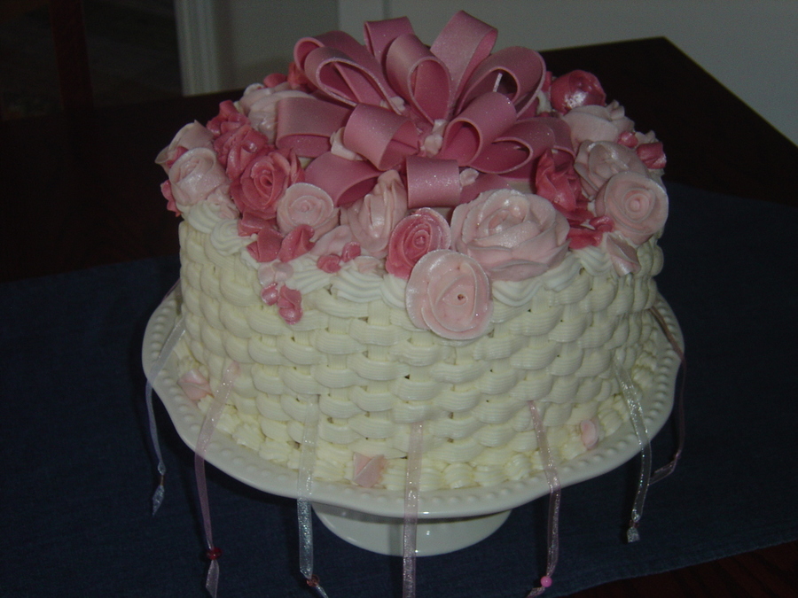 Charms Bridal Shower Cake - CakeCentral.com