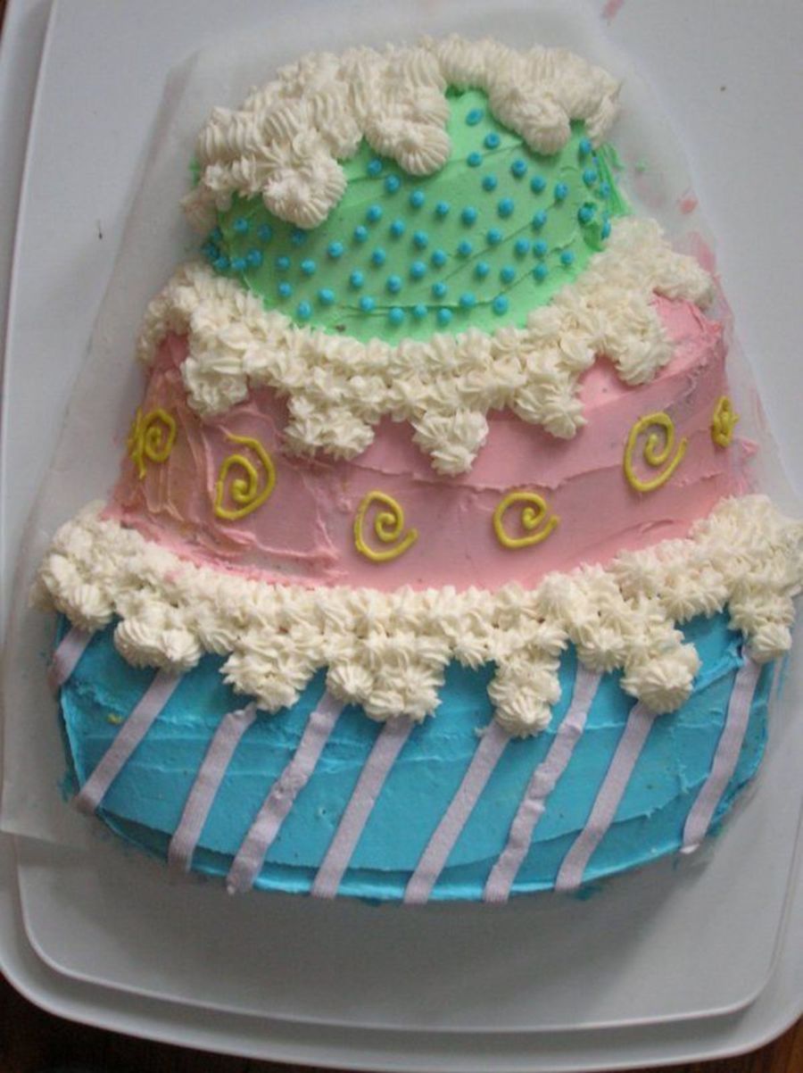 Topsy Turvy Birthday Cake - CakeCentral.com