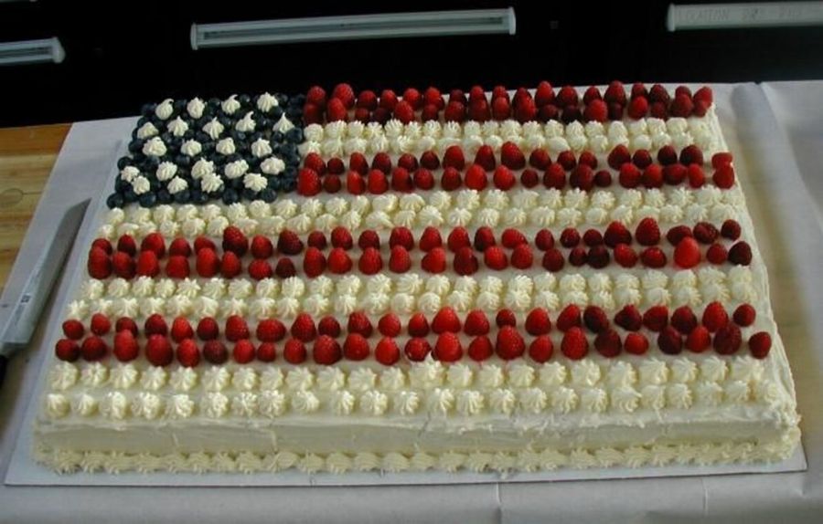 American Flag Cake - CakeCentral.com