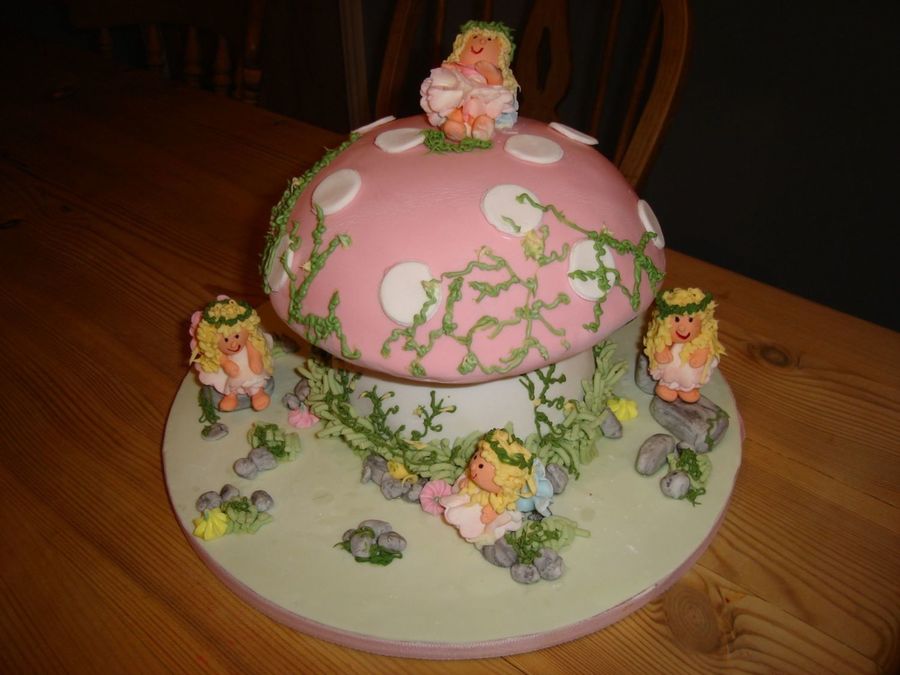Fairy Toadstool Cake - CakeCentral.com