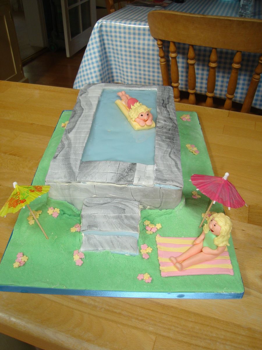 Swimming Pool Cake - CakeCentral.com