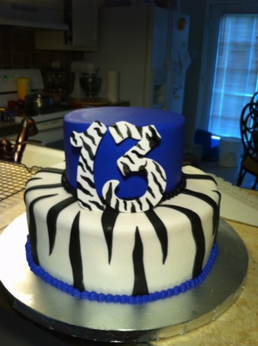 Purple Zebra - CakeCentral.com