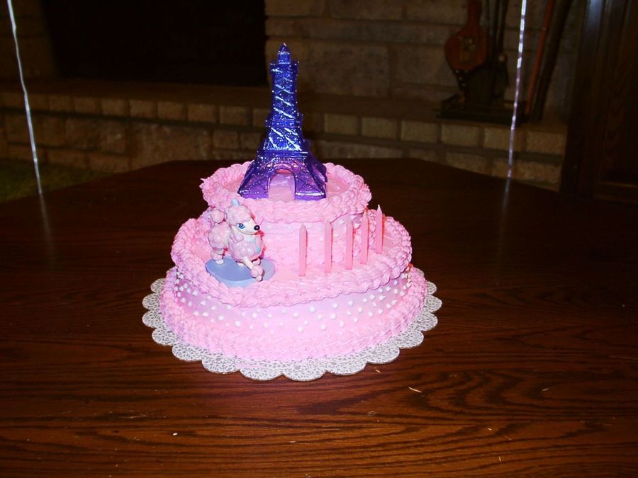Pink Poodle Cake - CakeCentral.com