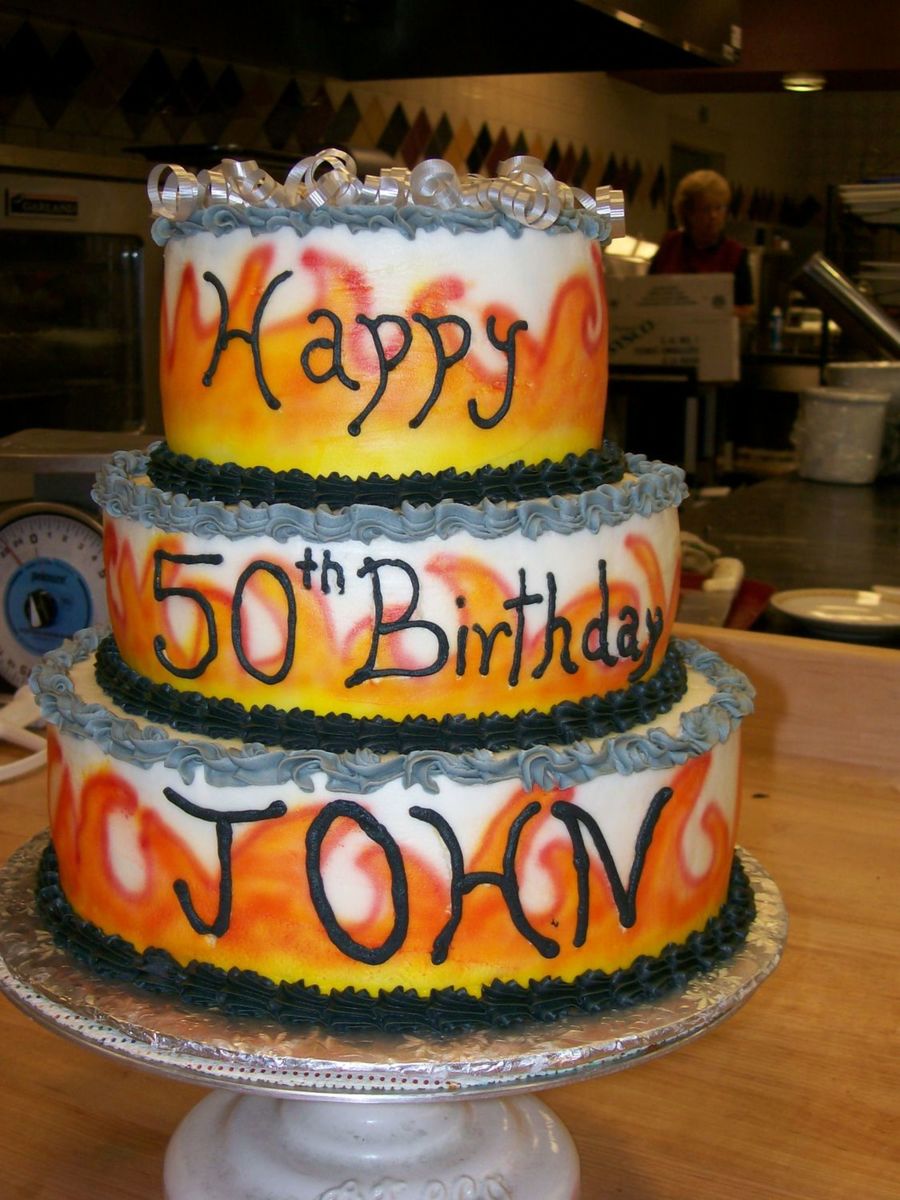 Flaming Cake - CakeCentral.com