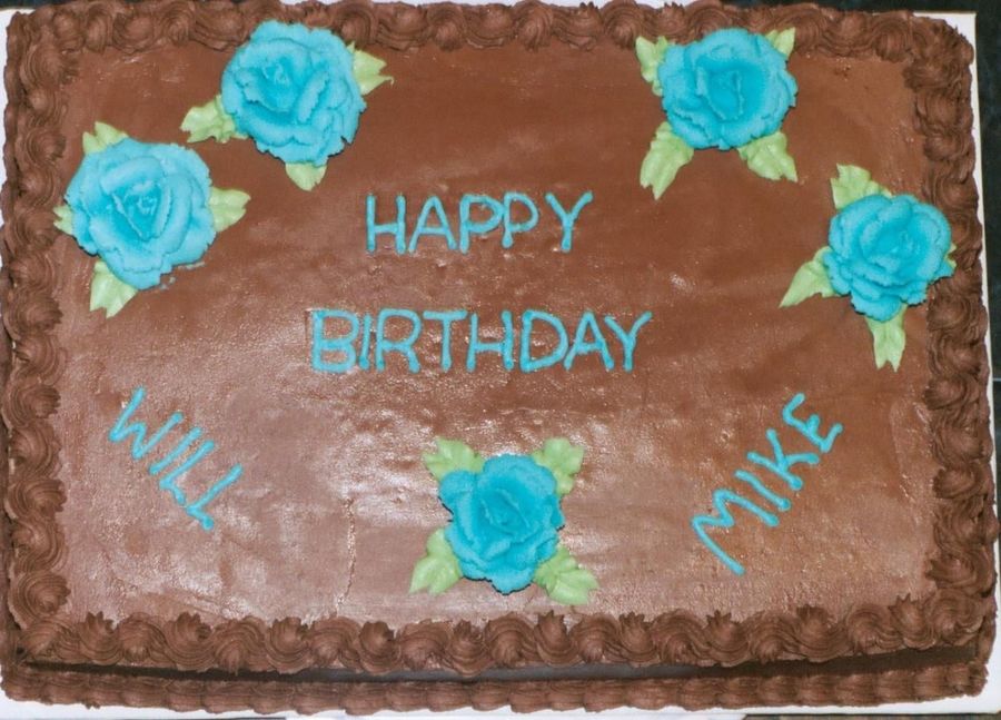 Birthday Cake For 2 Of The Guys At Work - CakeCentral.com